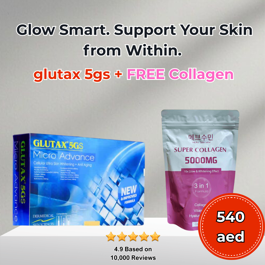 Glutax 5GS + Free Collagen Glow Set Kit – Ideal Beauty Deals